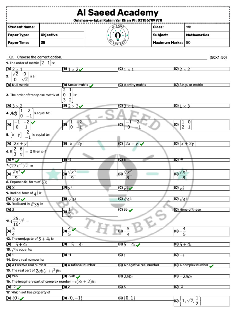 9th Mathematics Math | PDF | Numbers | Triangle