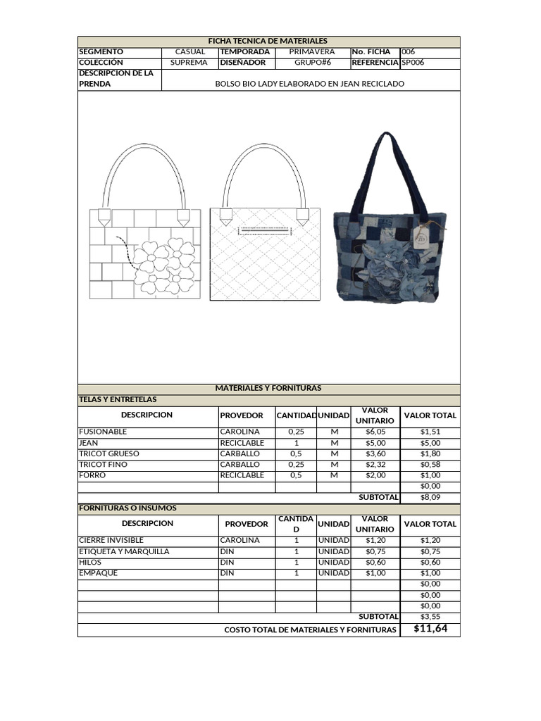 Ficha de Bolso | PDF