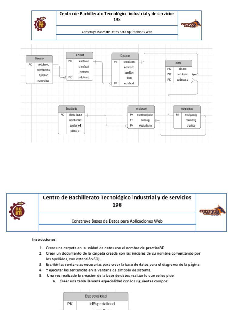 Practica 1 - DDL de MySql | PDF