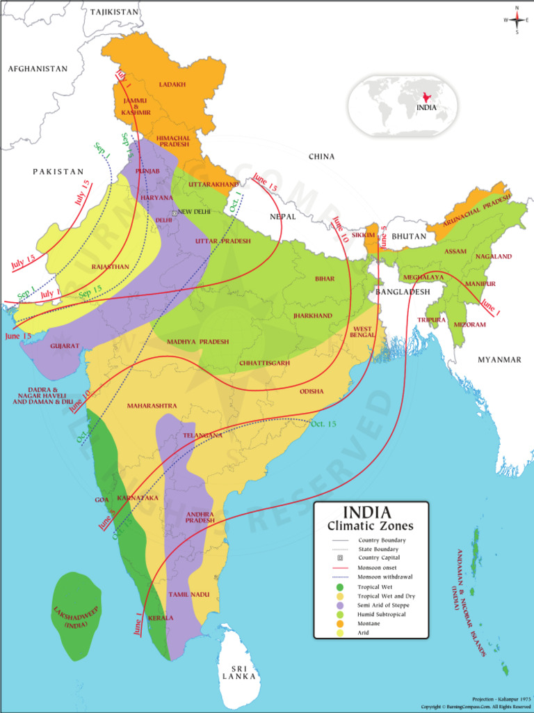 India Climate Map | PDF