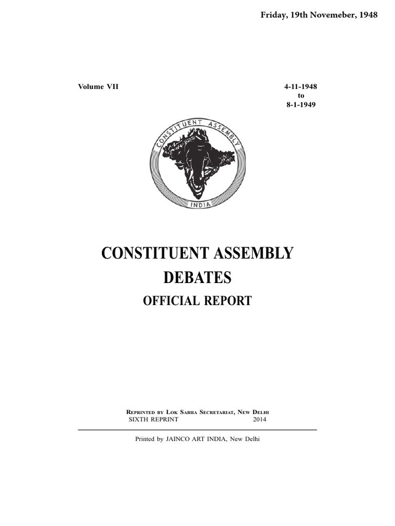 Constituent Assembly Debate | PDF | Constitution | Justiciability
