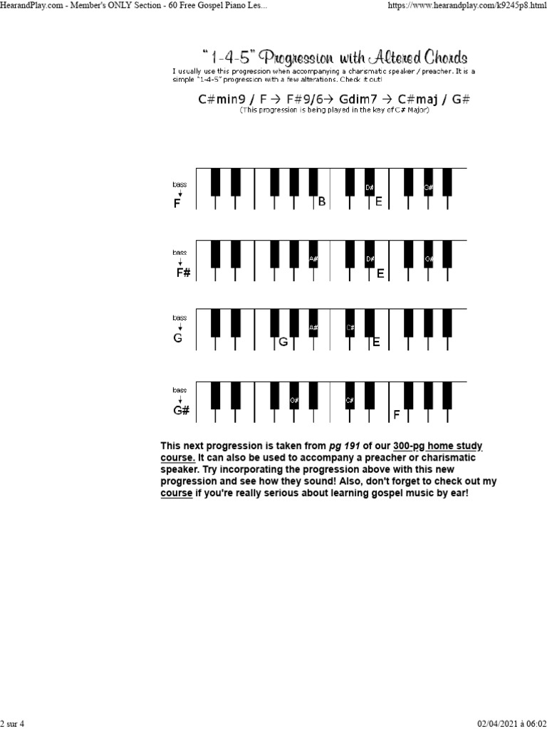 Preacher Chords for Gospel Music | PDF