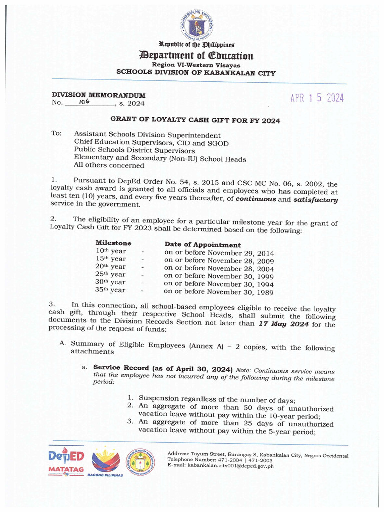 Loyalty Template Pdf