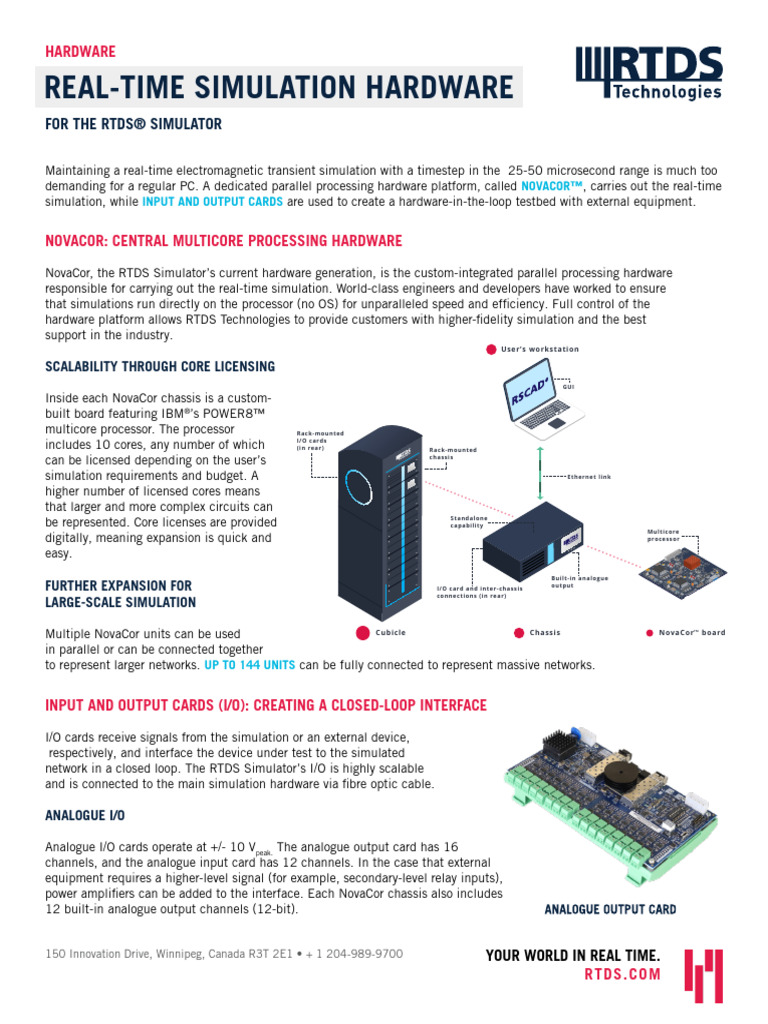 RTDS Simulator 2 | PDF | Input/Output | Computer Hardware