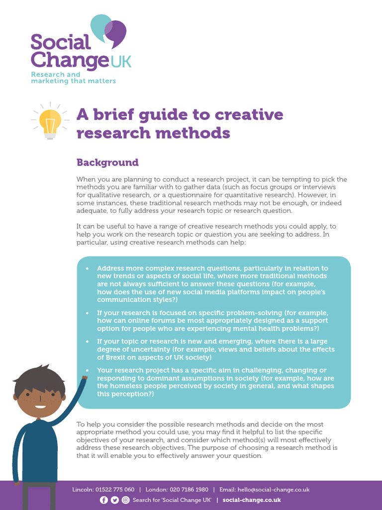 Knowledge Hub - Creative Research Methods | PDF | Qualitative Research ...