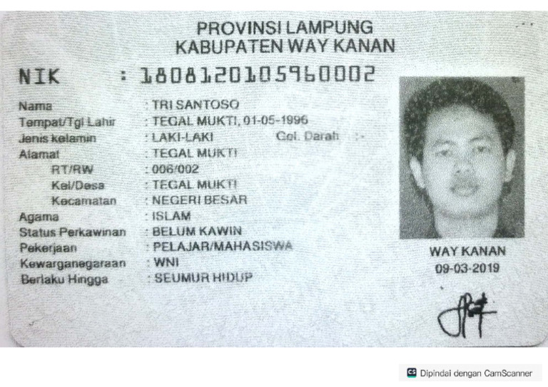 KTP Tri Santoso | PDF