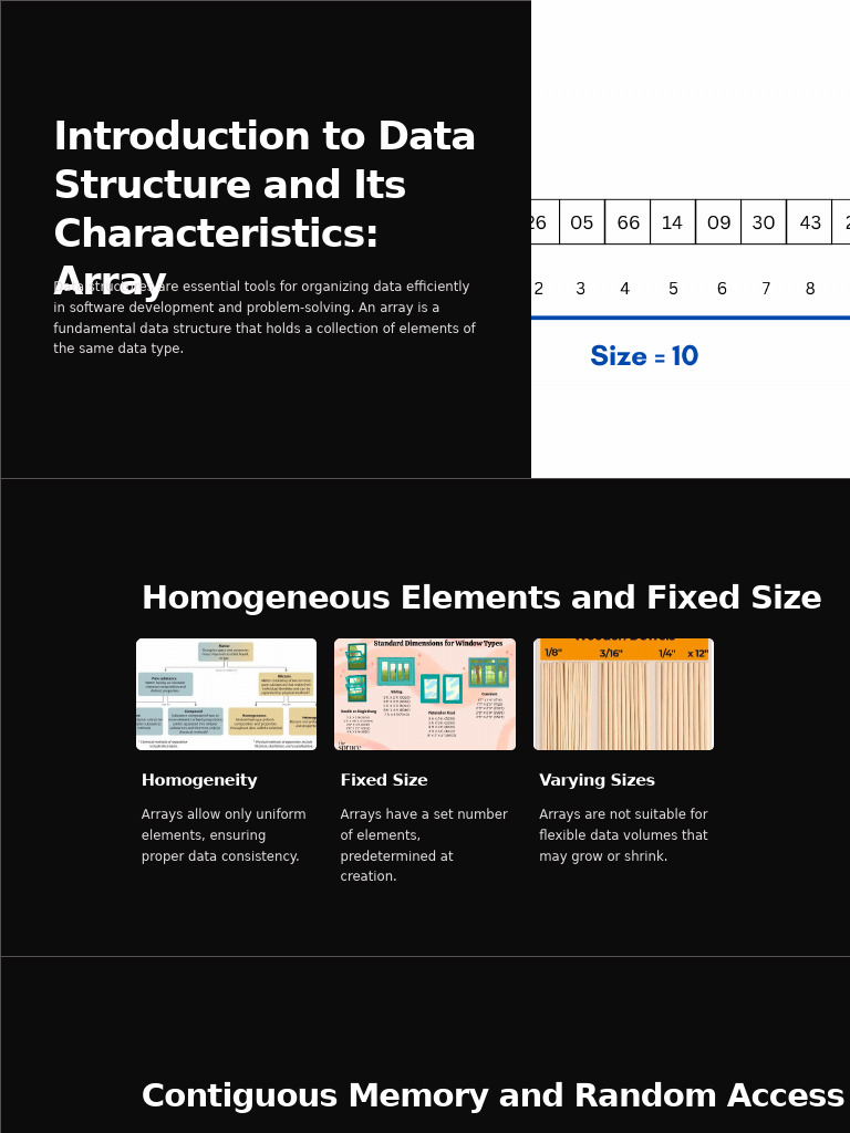 Introduction To Data Structure and Its Characteristics Array | PDF ... Introduction To Data Structure and Its Characteristics Array | PDF ...