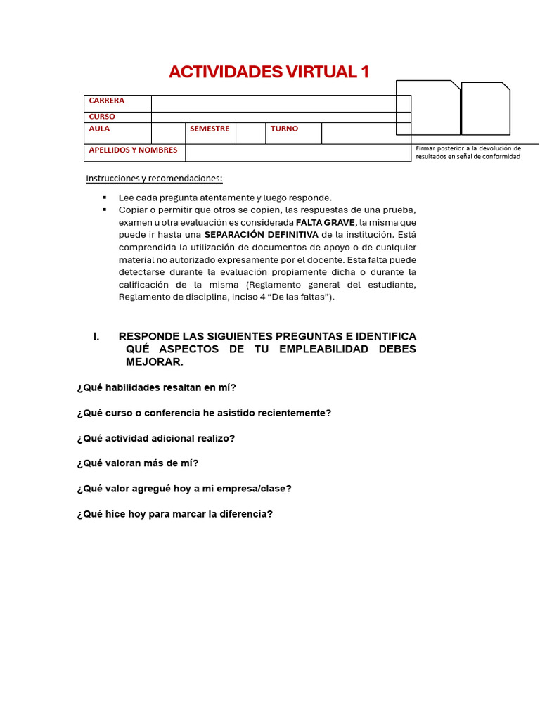 Actividad Virtual 1 | PDF