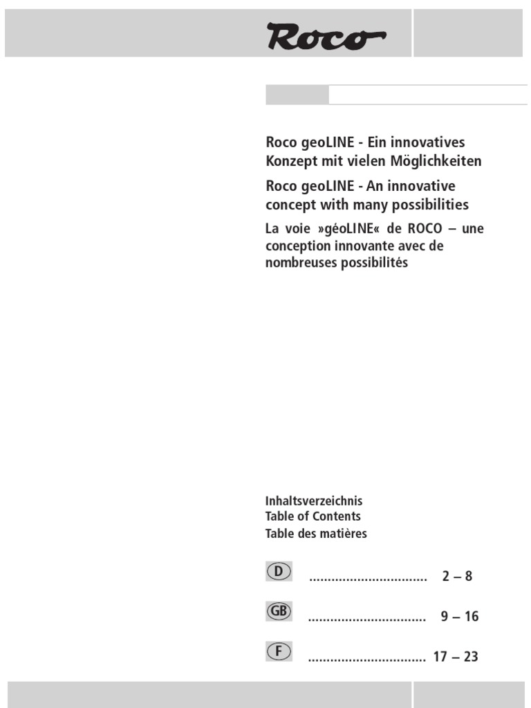 Roco Geo Line en | Download Free PDF | Electrical Connector ...