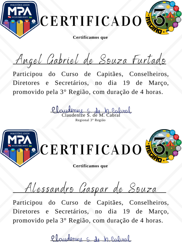 Certificado Modelo | PDF | Carreira e Crescimento