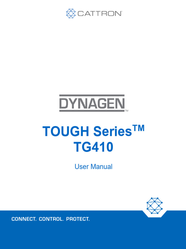 Dynagen tg410 User Manual en | PDF | Electric Generator | Relay