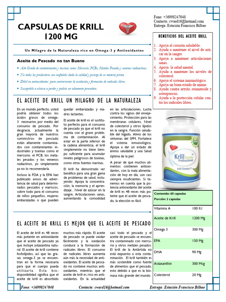Capsulas de Krill | PDF | Petróleo | Antioxidante