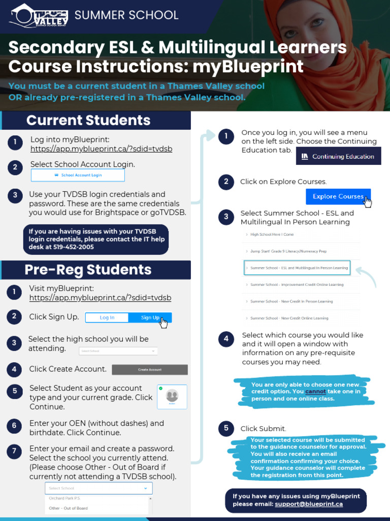 Secondary ESL Instructions MyBlueprint | PDF | Login