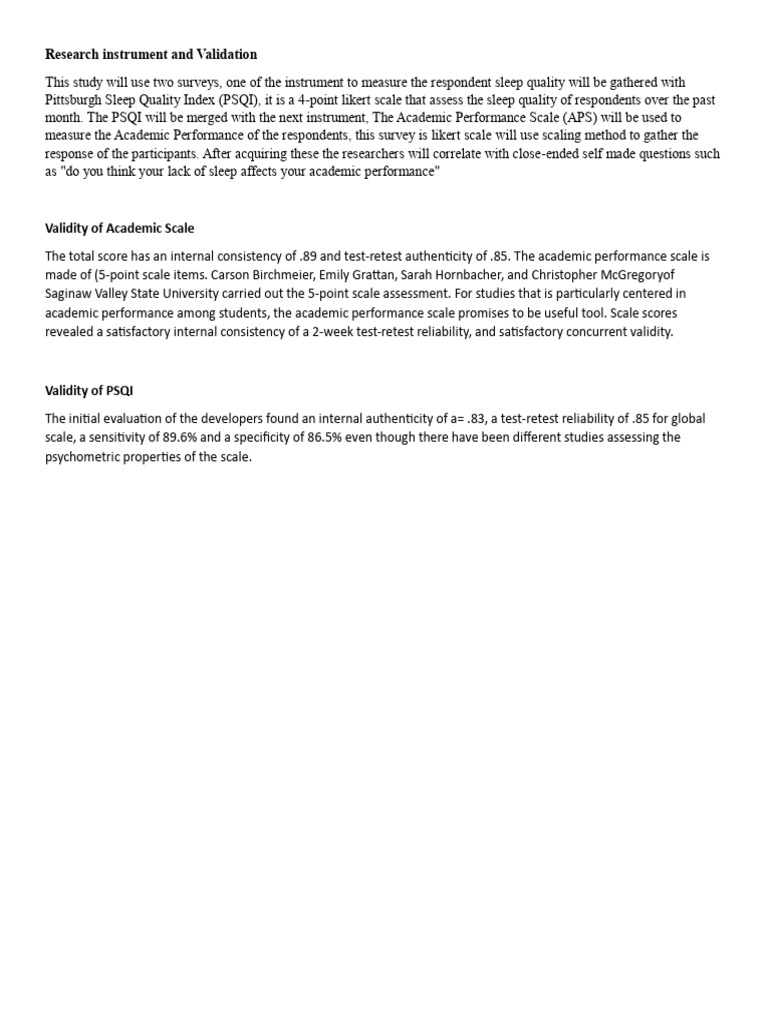 Research Instrument and Validation Durana | PDF