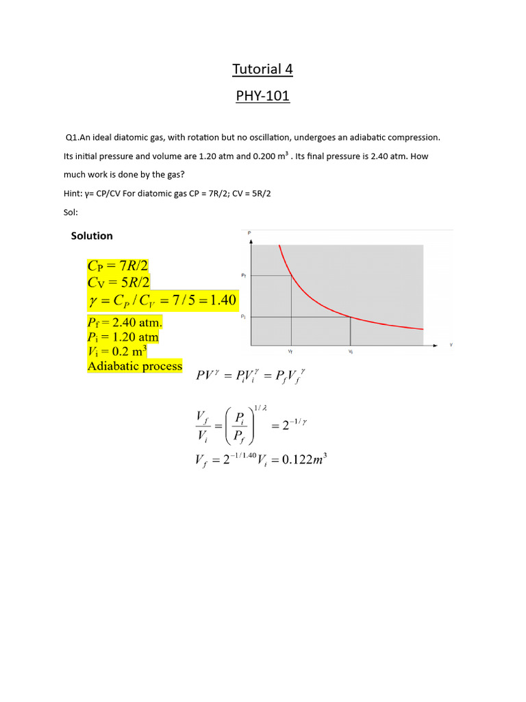 Tutorial 12 Solutions | PDF | Science & Mathematics