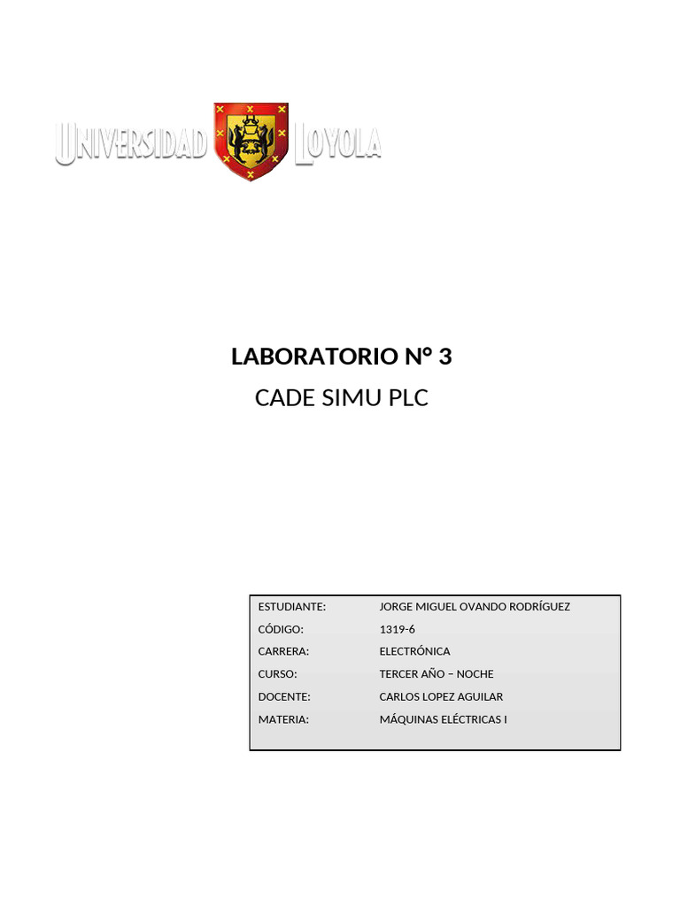 Maq Lab2 - 0 - Cadesimu - PLC - LOYOLA | PDF