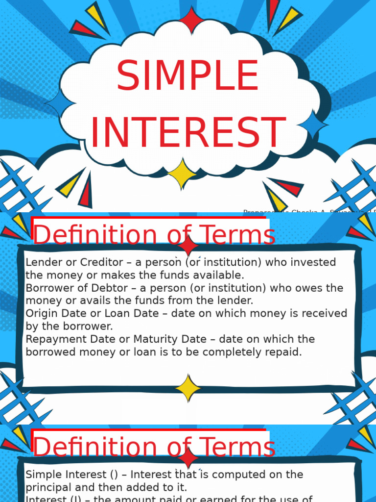 Simple Interest and Future Value | PDF | Interest | Debt