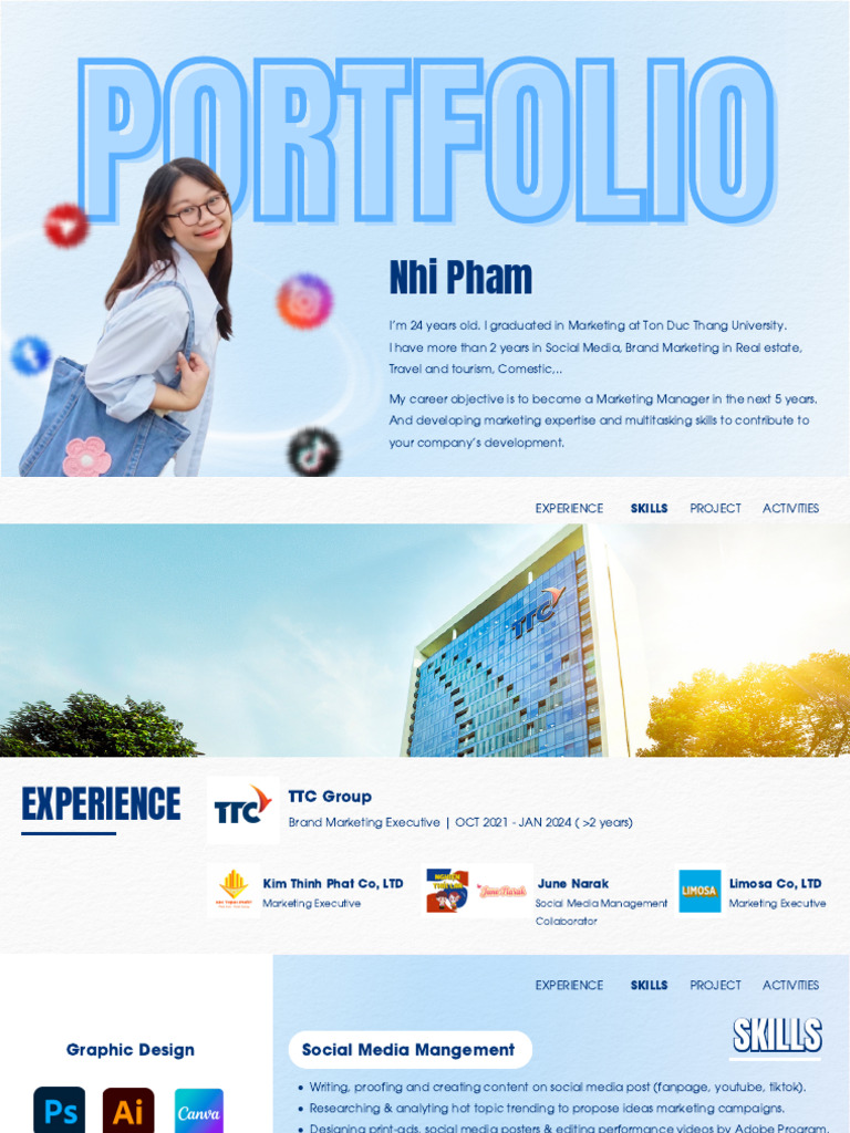 Nhi Pham: Marketing Portfolio Overview | PDF