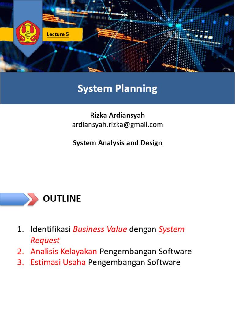 Kuliah 5 - System Planning | PDF