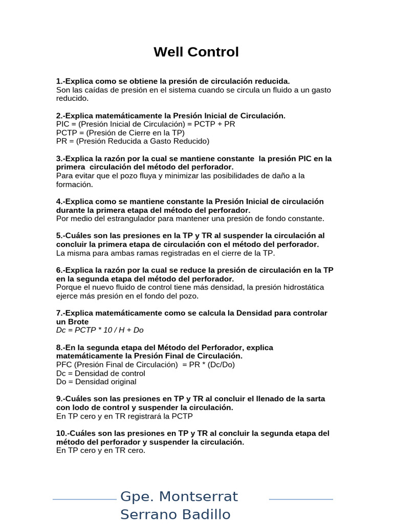 Well Control | PDF
