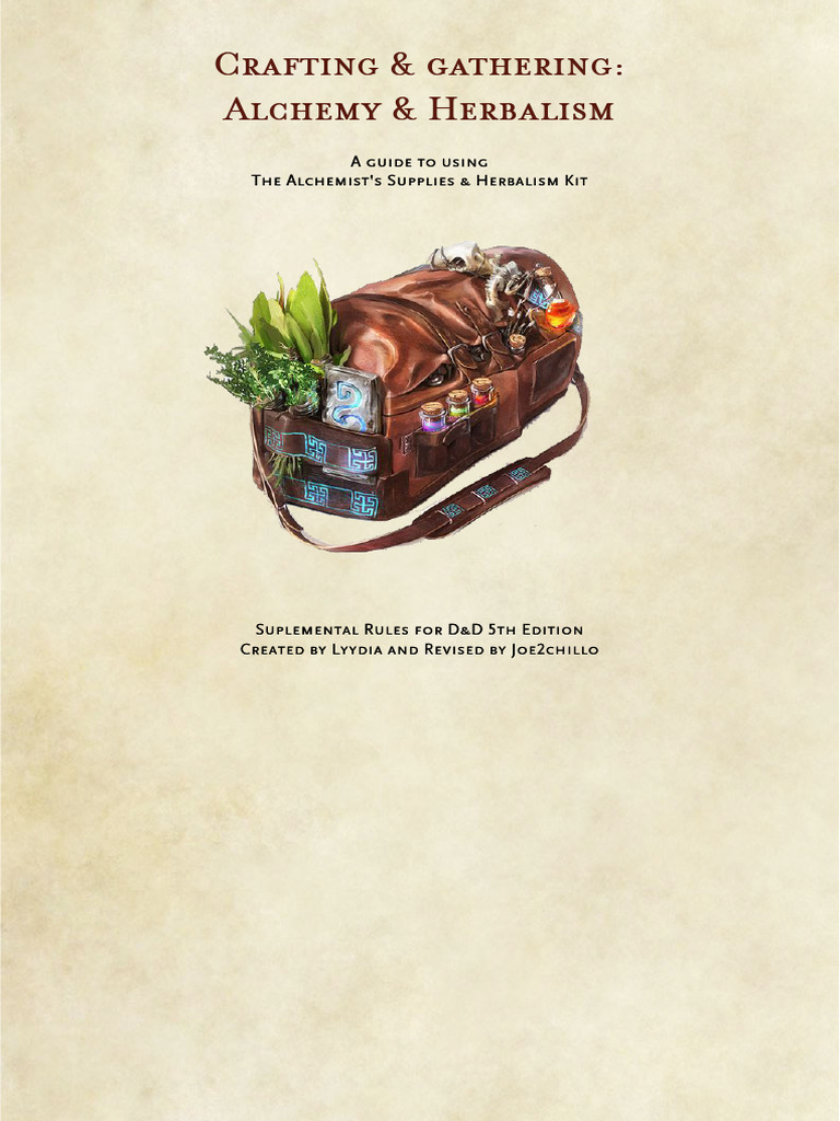 Crafting & Gaethering - Alchemy & Herbalism | PDF | Alchemy