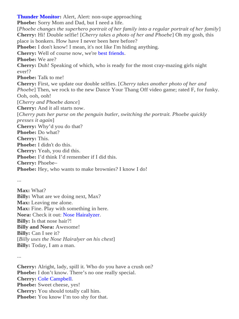 01 Script The Thundermans | PDF | Language Arts & Discipline