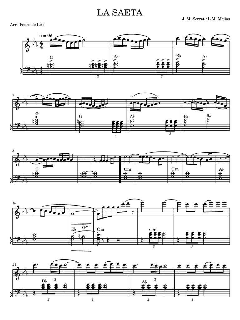 Marcha Saeta Piano | PDF