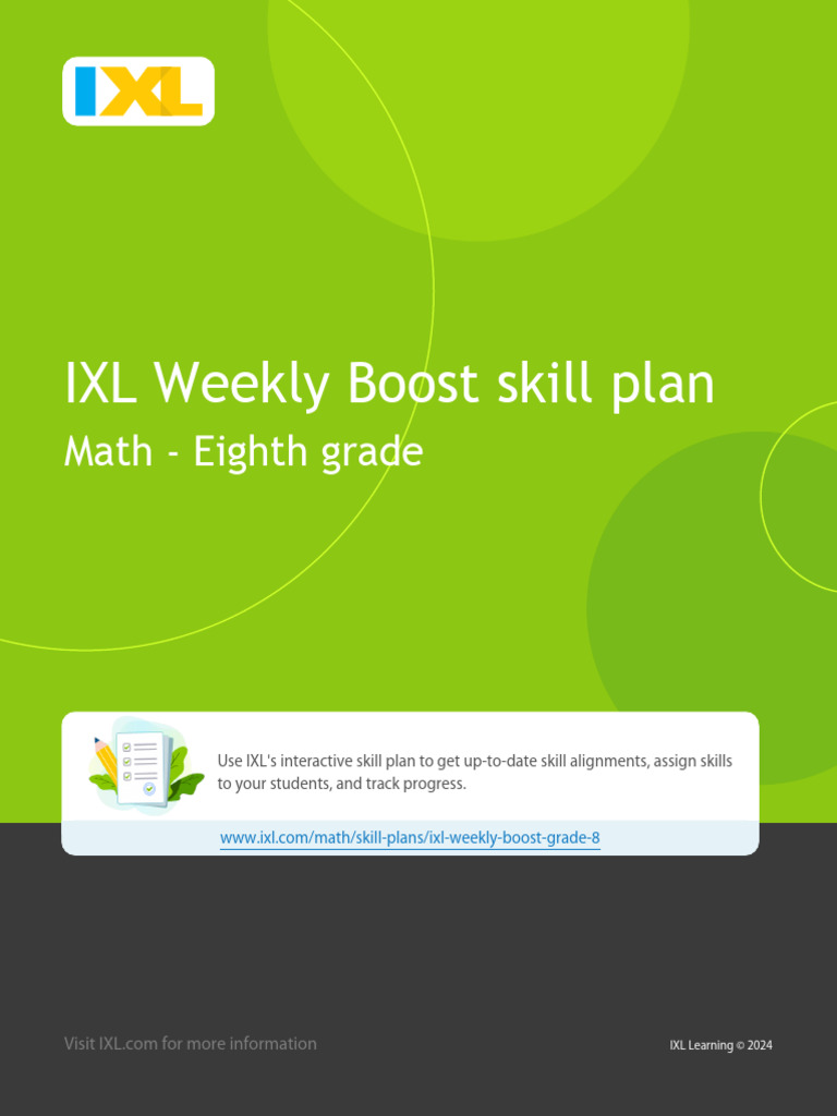 ixl-weekly-boost-grade-8 | PDF | Triangle | Euclidean Geometry