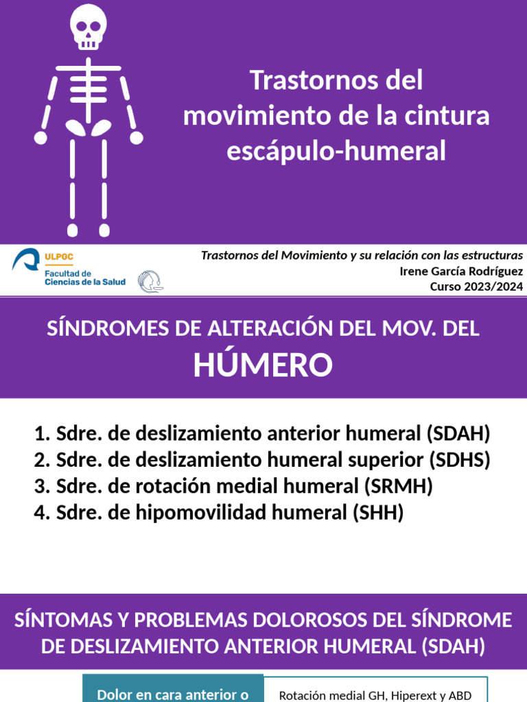 TM Hombro y Cintura Escapulohumeral | PDF | Hombro | Sistema ...