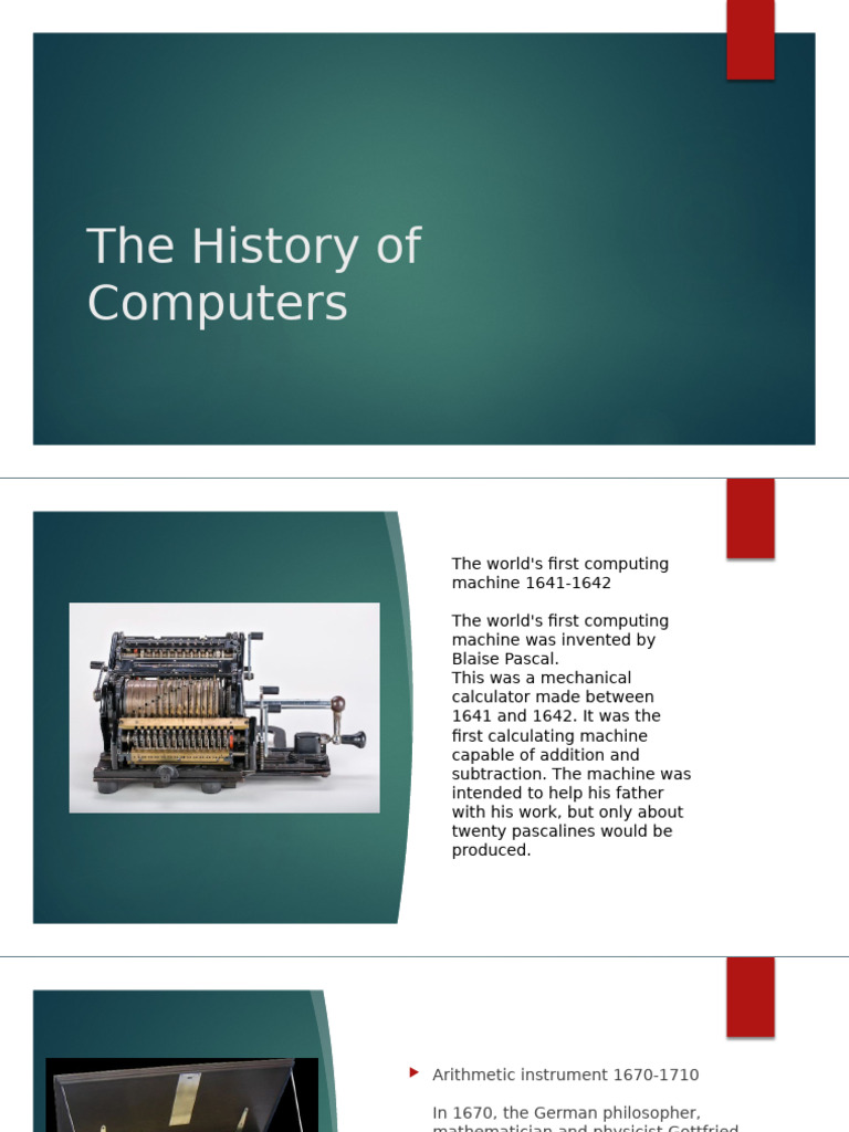 The History of Computers | PDF | Office Equipment | Computer Engineering