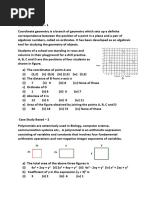 Case Study Based Questions Class 9 | PDF | Area | Length