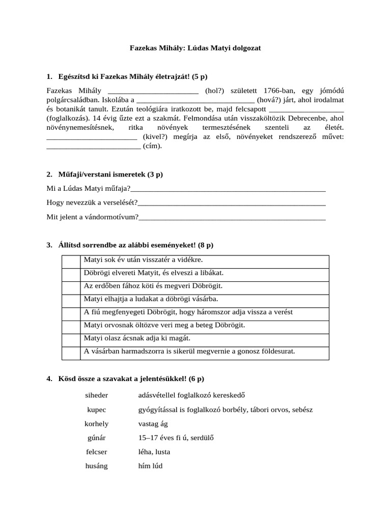Fazekas Mihály | PDF
