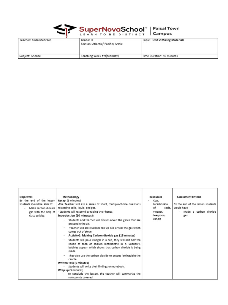 LP grade 3 sci week 9 | PDF | Sodium Bicarbonate