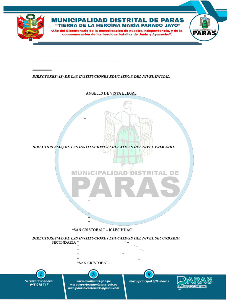 Oficio Multiple #141-2024-Mdp-Ayac-Alc-Invitacion A Segundo Festival de ... Oficio Multiple #141-2024-Mdp-Ayac-Alc-Invitacion A Segundo Festival de ...