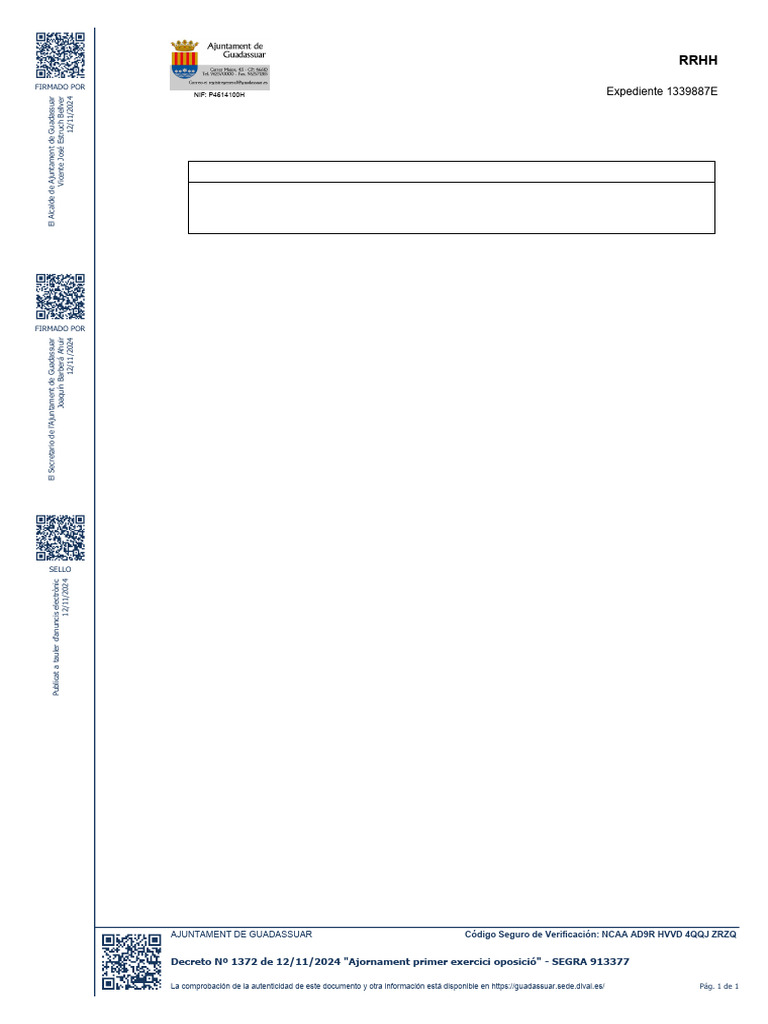 Ajornament Primer Exercici Oposicio | PDF