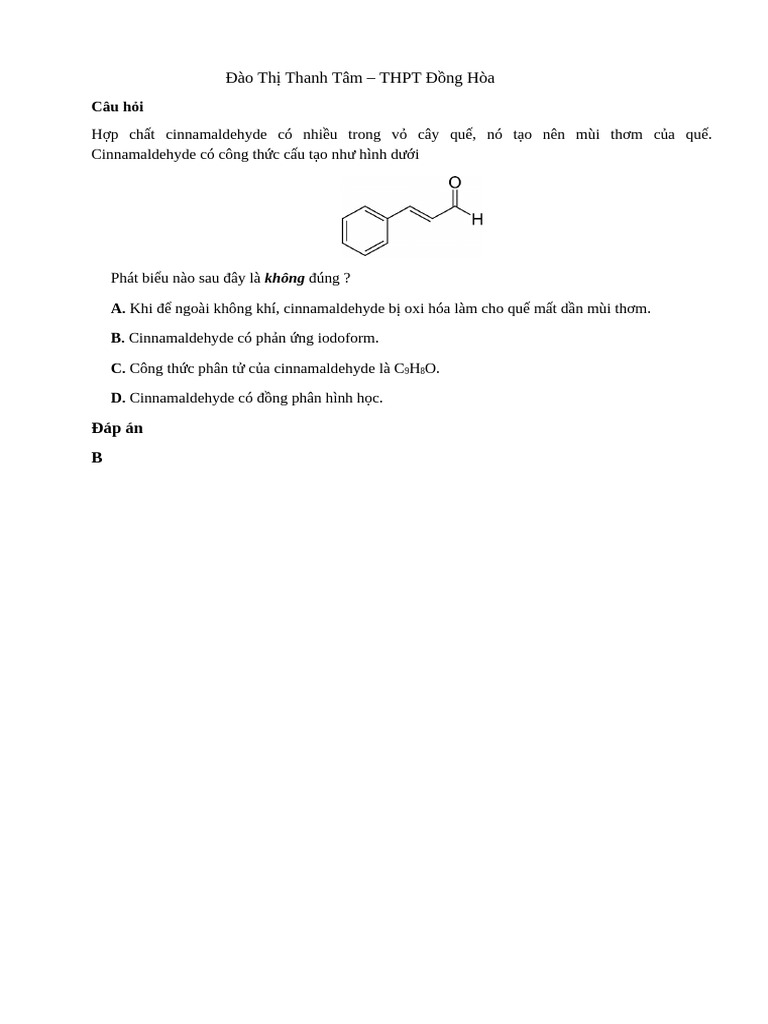 Hoahoc Phan1 Cau8 1 | PDF