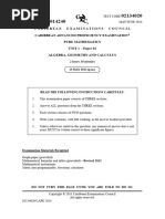 CAPE Applied Mathematics Past Papers | PDF