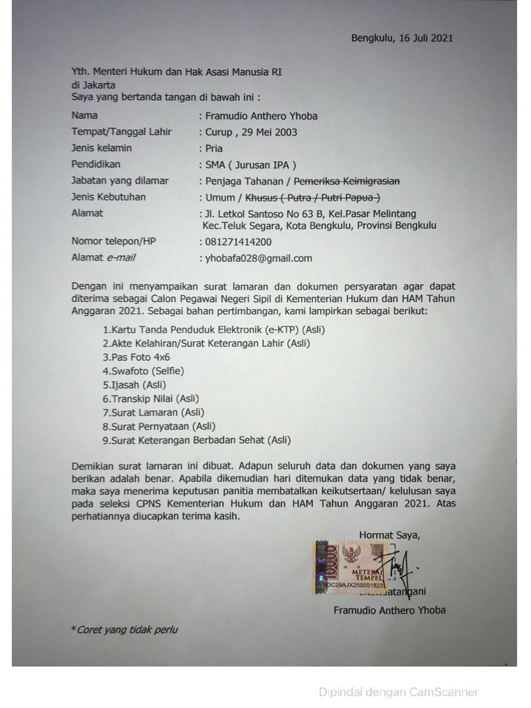 Pakta Integritas | PDF