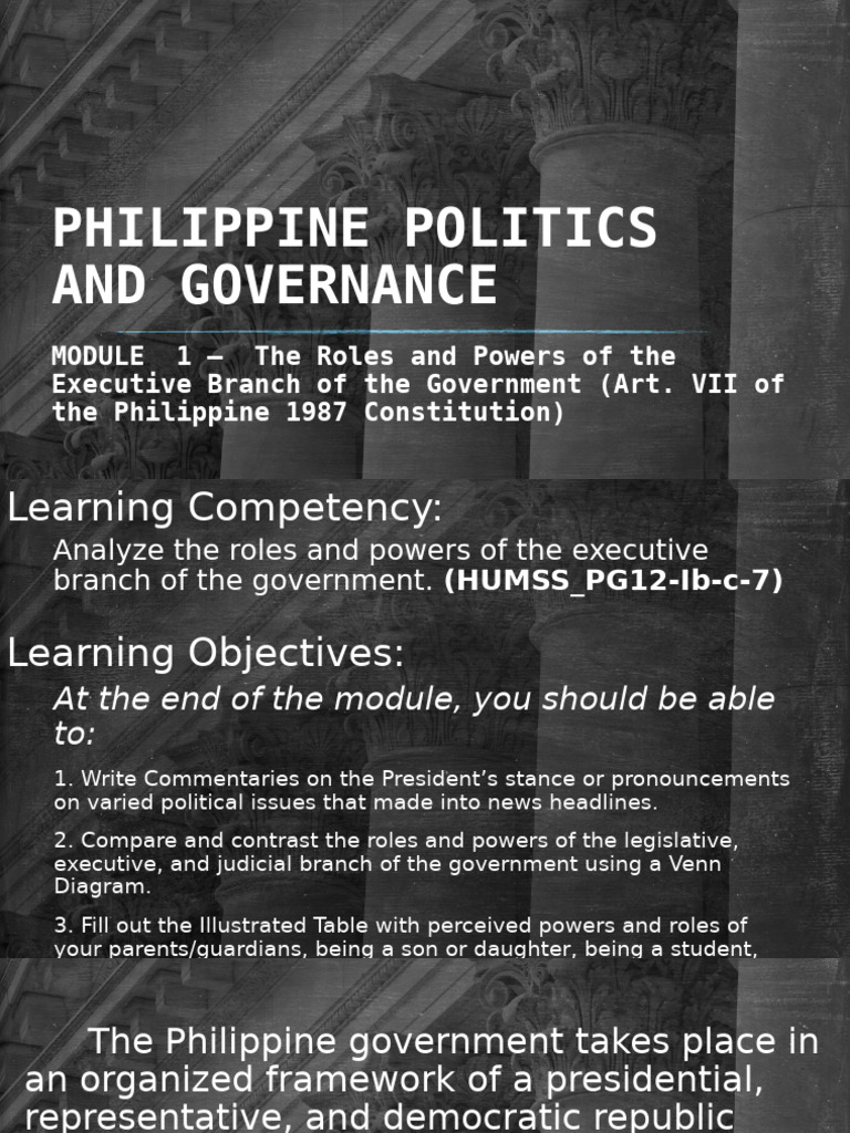 PPG Q2 WEEK 1 | PDF | President Of The Philippines | World Politics