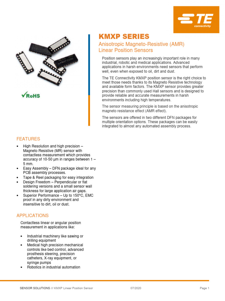 ENG DS KMXP Series AMR Position Sensor A1-3356293 | PDF | Sensor ...