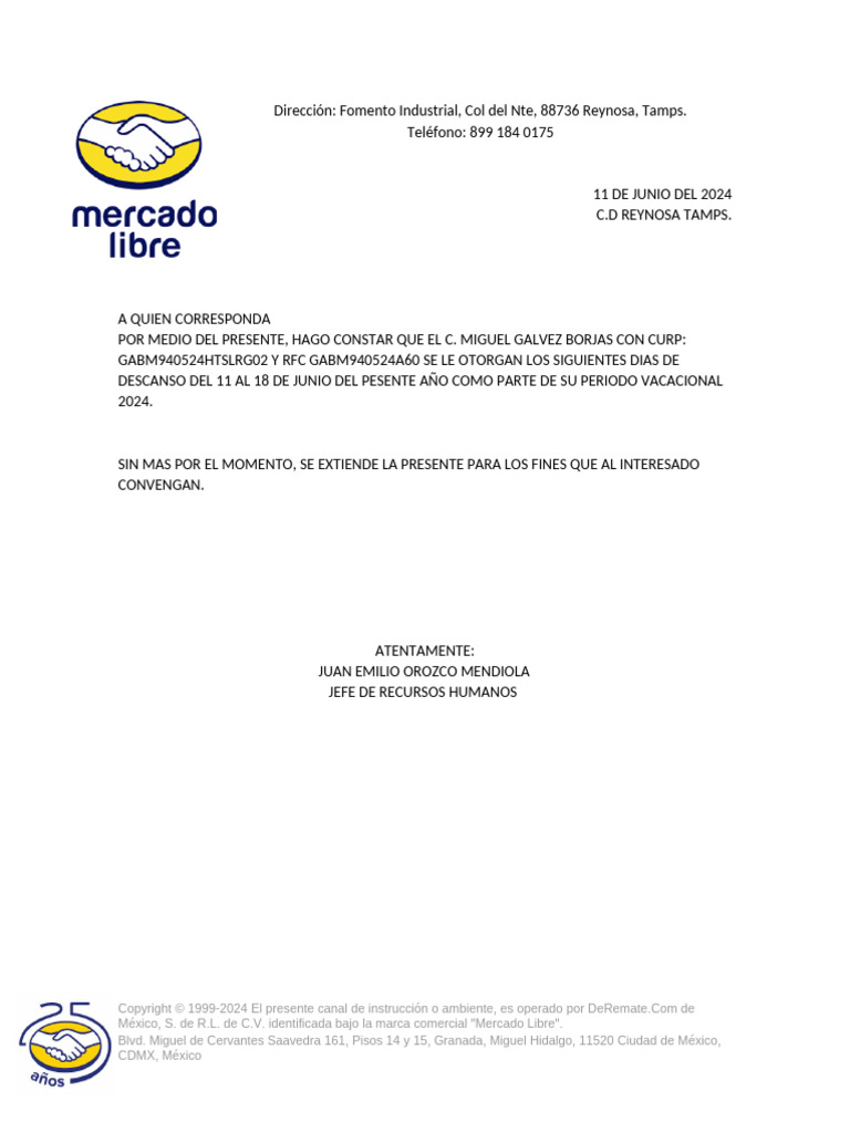 Carta de Matias Galvez | PDF | Derecho