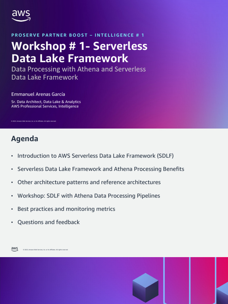 Ppb1 Workshop SDLF Athena | PDF | Amazon Web Services | Information Technology Management