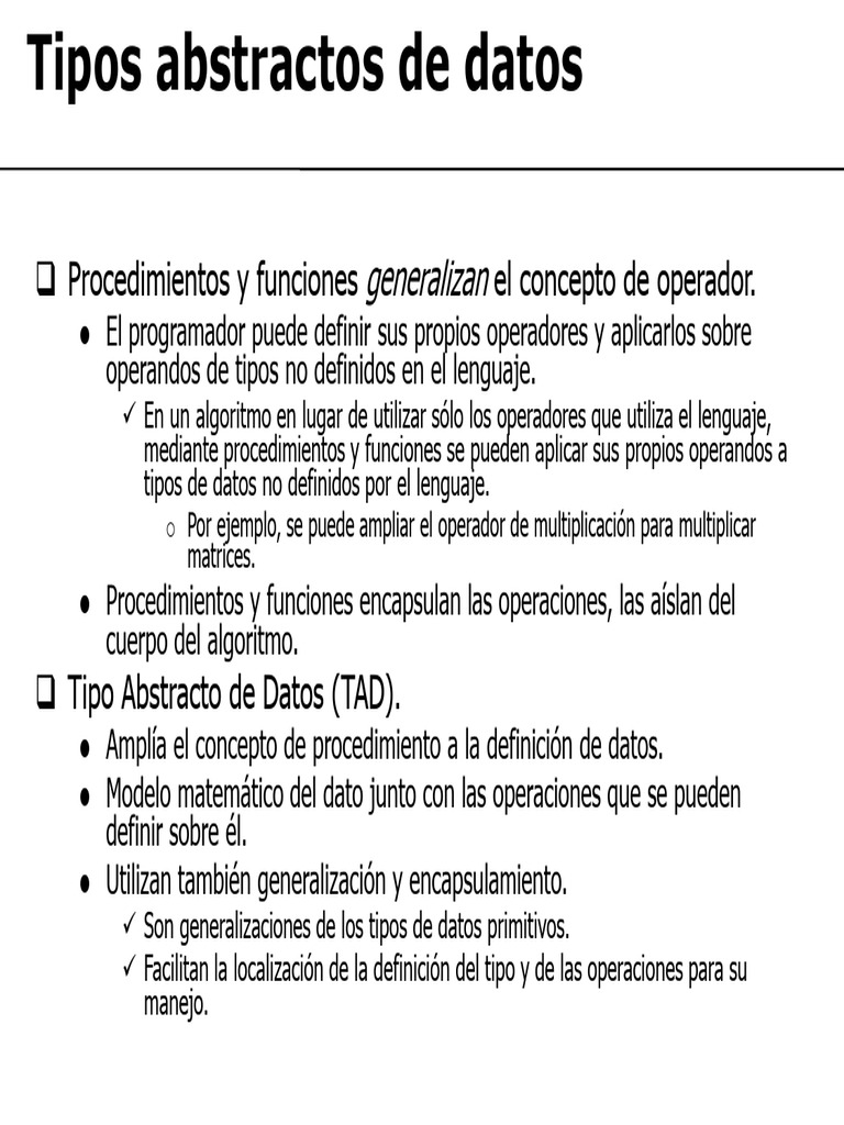 Tipos Abstractos de Datos y Estructuras | PDF | Puntero (Programación de computadora) | Cola ...