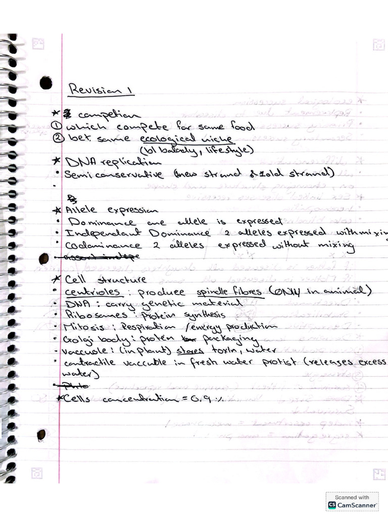 ACT Bio Revision | PDF
