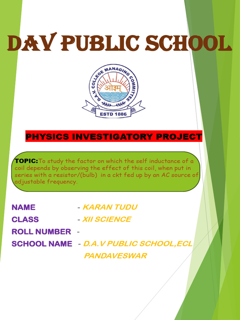 Karan - Physics Project Cover | PDF | Science & Mathematics