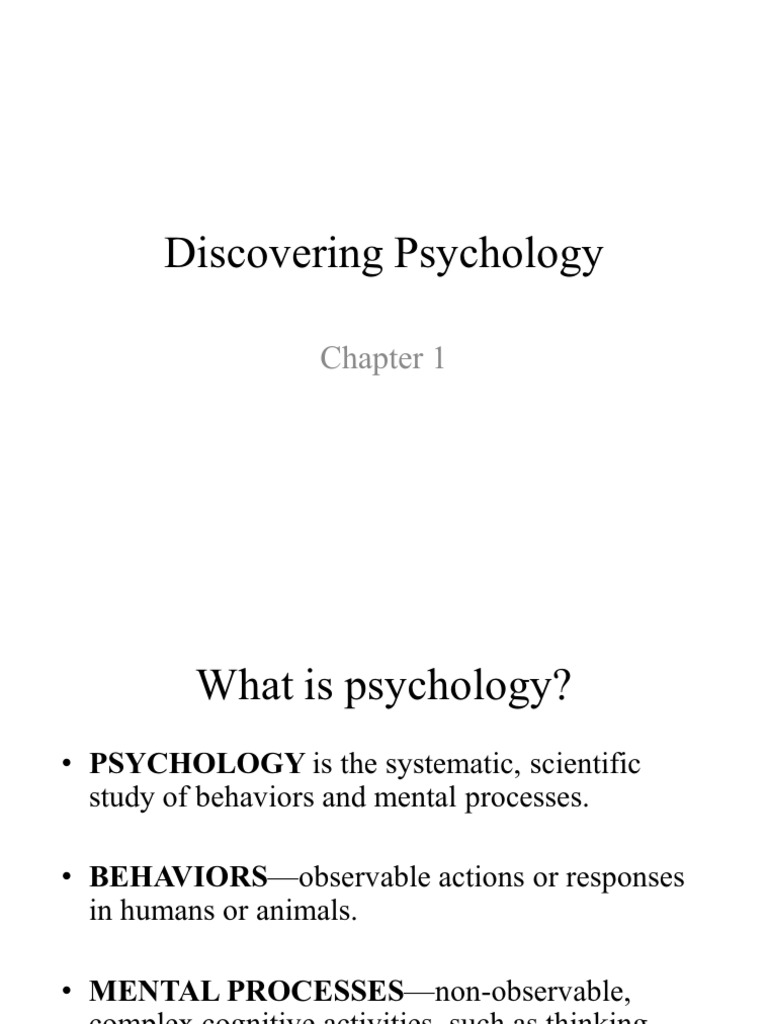 Discovering Psychology | PDF | Clinical Psychology | Psychology