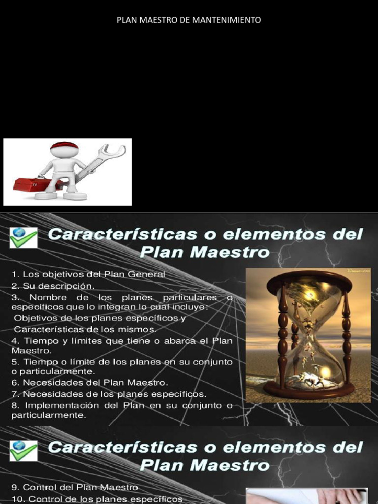 Plan Maestro de Mantenimiento | PDF
