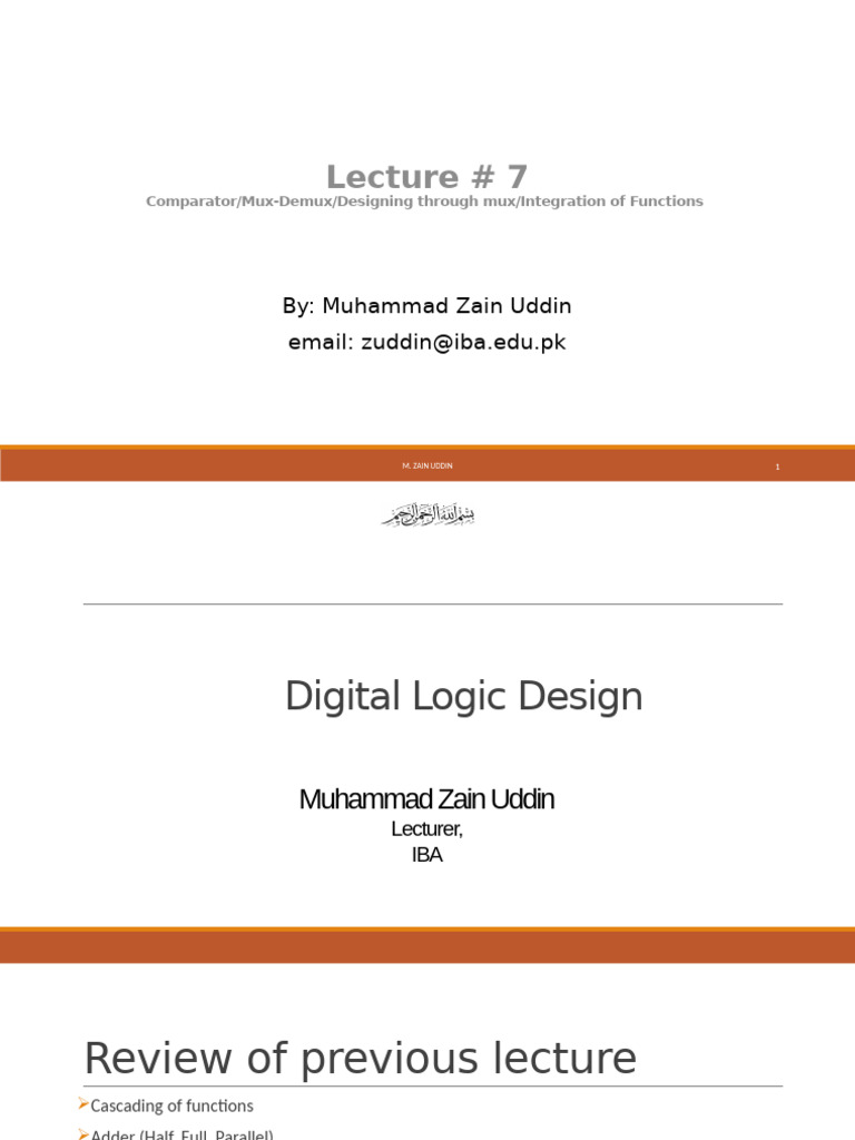 Lecture7 Fall24 | PDF | Electrical Engineering | Electronic Design