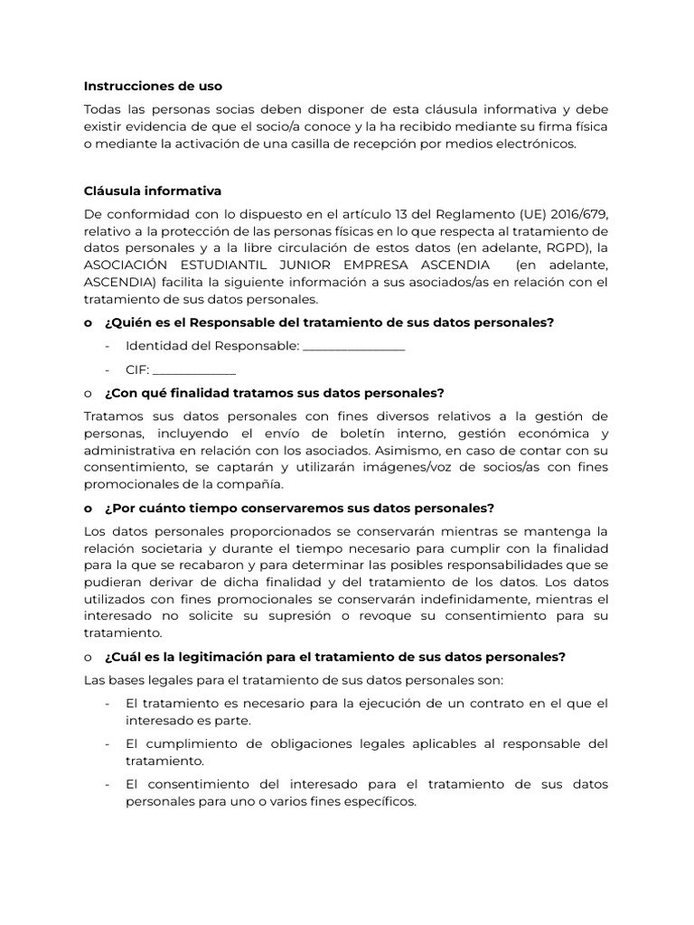 Tratamiento Datos Socios | PDF | Justicia | Crimen y violencia