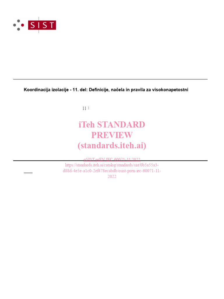 oSIST prEN IEC 60071 11 2022 | PDF | High Voltage Direct Current ...